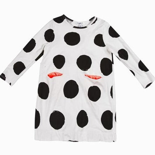 Talia Dot Print French Terry Dress – Joah Love